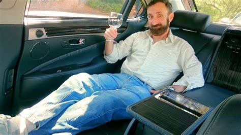 Riding In The Luxurious Back Seat Of The K Lexus LS H L YouTube