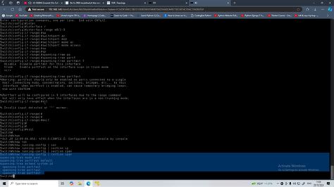 Solved In 2960 Modelswitch The Command Sh Running Config Section