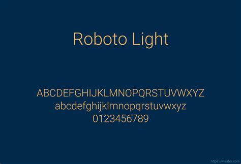 Roboto Light Font Free Download Ttf Otf Wisabo Fonts