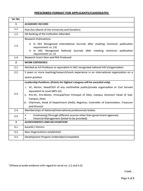 Prescribed Format Pdf Educational Stages Academia