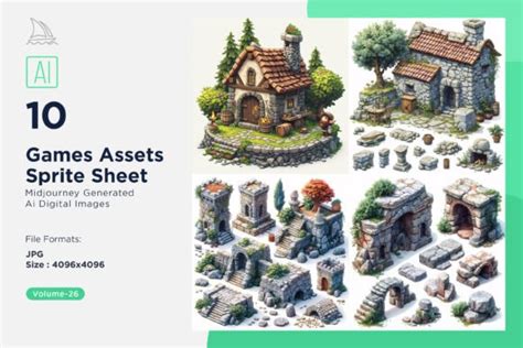 Games Assets Sprite Sheet Set Graphic By Shahsoft · Creative Fabrica