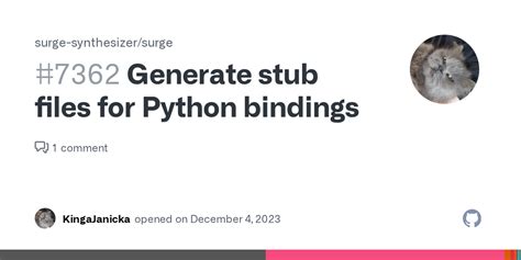 Generate Stub Files For Python Bindings · Issue 7362 · Surge Synthesizersurge · Github