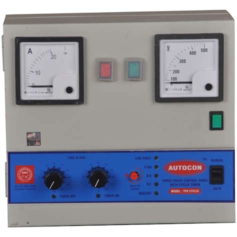 buy online autocon three phase timer control panel tpd cyclic white