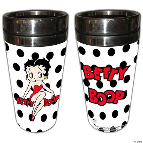 Betty Boop Thermal Travel Mug Polka Dots 1 Oriental Trading