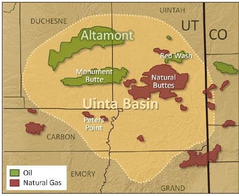 Uinta Basin Play Map Acreage Map Company Map
