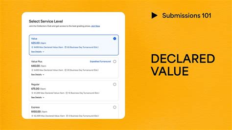 about psa declared value