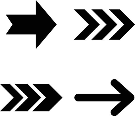 Arrow Shape Element Hand Drawn Design Elements Different Shapes