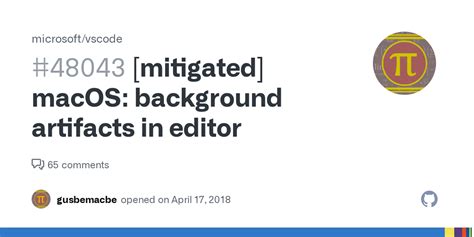 Mitigated Macos Background Artifacts In Editor · Issue 48043 · Microsoftvscode · Github