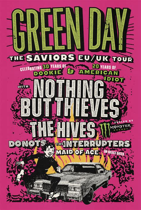 Green Day Tour 2025 Europe Darsey Lynnett