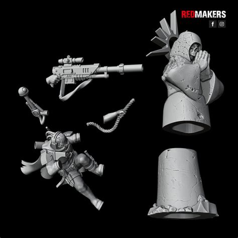3d Printable Sniper Assassin By Redmakers