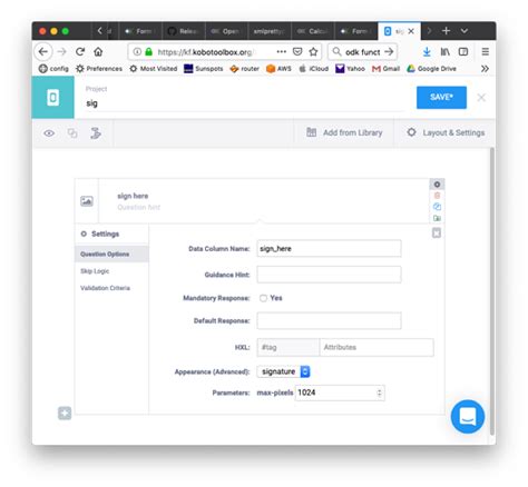 Signature Function Form Building Kobotoolbox Community Forum
