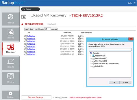 Hyper V Backup Software Easy Disaster Recovery With Backupassist