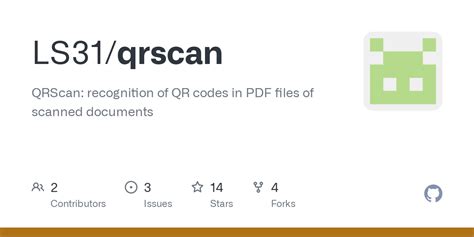 Github Ls Qrscan Qrscan Recognition Of Qr Codes In Pdf Files Of