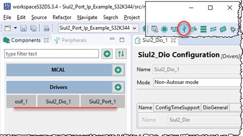 Siul2 External Interrupt Example Project Using S32k3 Rtd Without