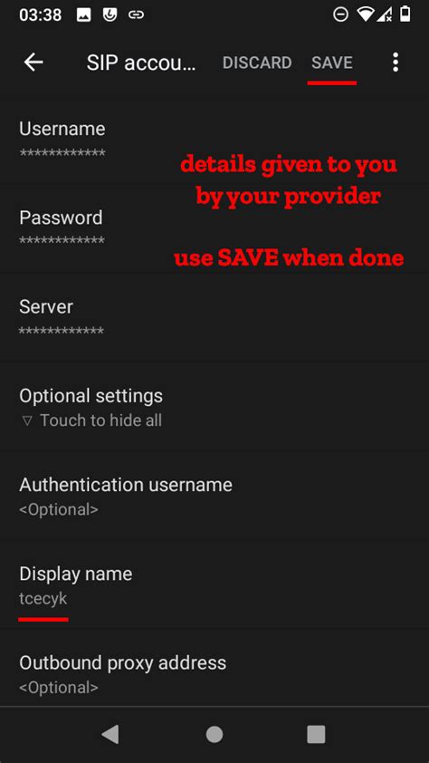 HOWTO Use The Builtin Android SIP Client To Do VoIP HOWTOs E OS Community