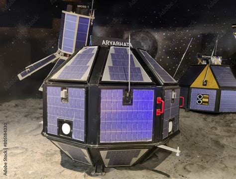 A Model Of Aryabhata Indias Pioneering Satellite Stands Out With Its