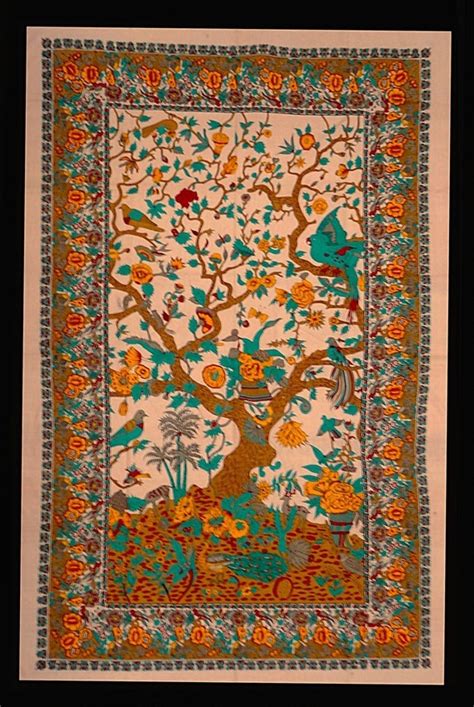 Vertical Tree Of Life Tapestry