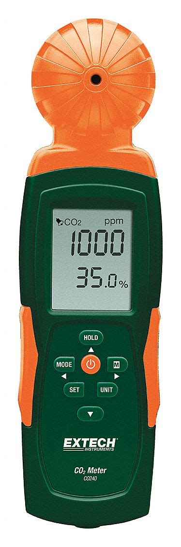 Extech Backlit Lcd To Ppm Co Concentration Indoor Air Quality Carbon Dioxide Meter