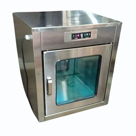 Stainless Steel Square Ss Pass Box For Laboratories Size 15 Feet H