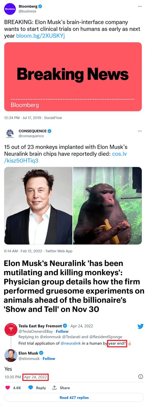 Brain Chips Next Year Elon Musk Neuralink Has Killed Primates R