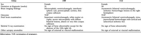 Main Clinical And Pathological Features Of Ich Affected Fetuses With