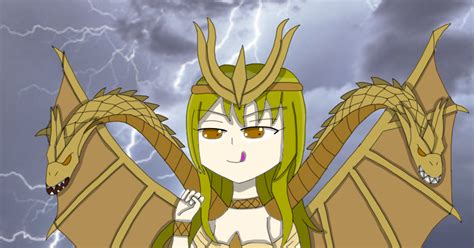 怪獣擬人化 ギドラ・ユニヴェルギドラ2019 Dupkのイラスト Pixiv