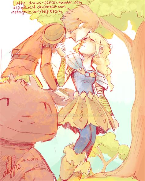 Hiccstrid Doodle By Leffiesart On Deviantart