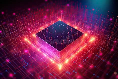 Computing And Quantum Technology Generative Ai Stock Illustration Illustration Of Sensors