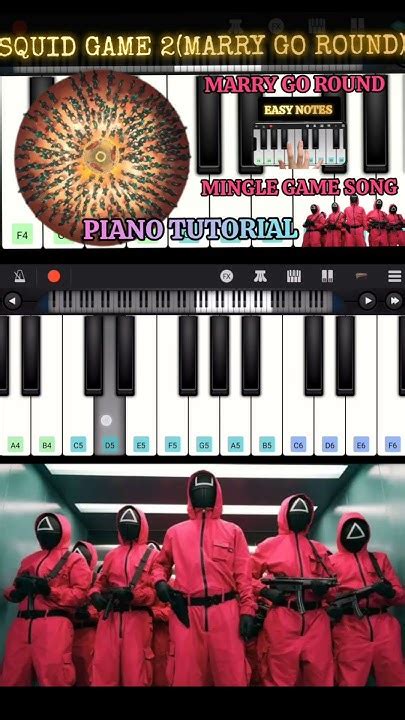Squid Game 2 Mingle Game (Merry Go Round) Song Easy Piano Tutorial ...