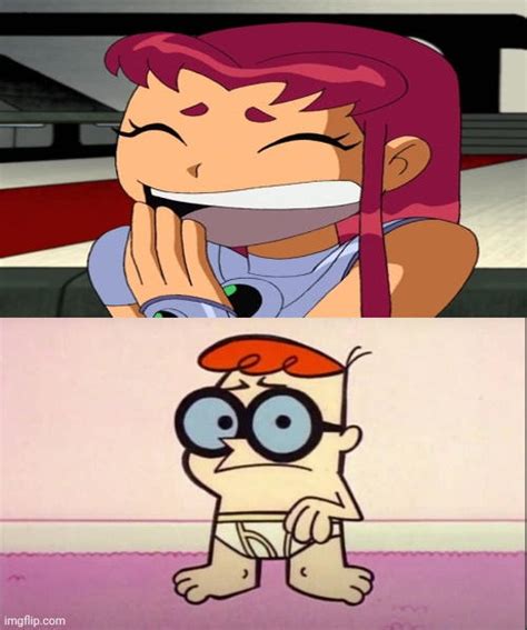 Starfire Laughs At Dexter In His Underwear By Pharrel3009 On Deviantart