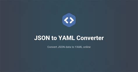 Json To Yaml Converter Convert Json Data To Yaml Online