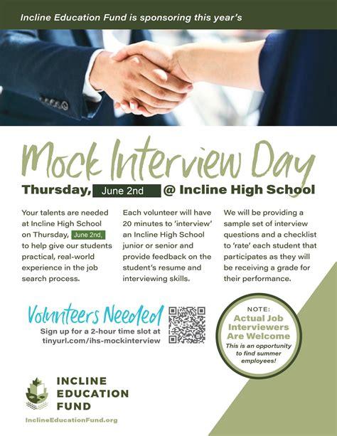 Mock Interview And Dress For Success Incline Education Fund