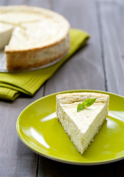 Savory Basil And Goat Cheese Cheesecake Love And Olive Oil