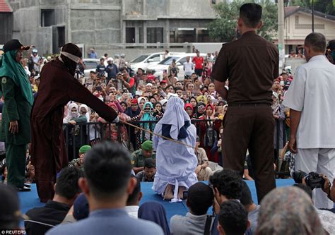 Prostitute Beaten With A Cane In Indonesias Final Public Caning After