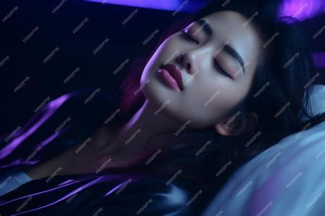 Premium Photo Sleeping Beauty Asian Girls Repose