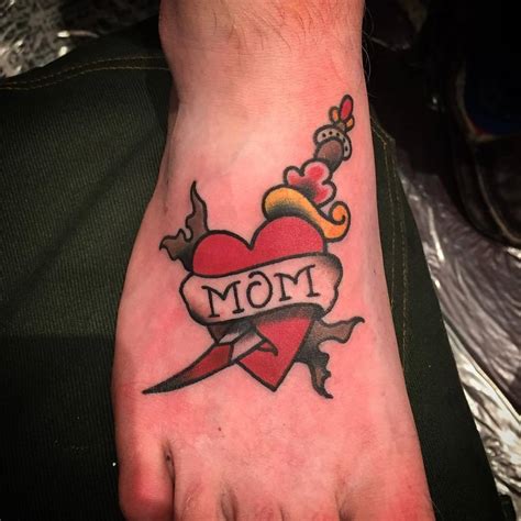 Heart Mom Tattoo Sailor Jerry