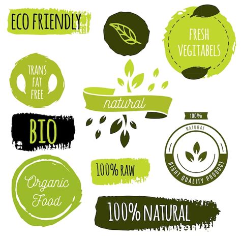Premium Vector Lables Handdrawnecobanners5