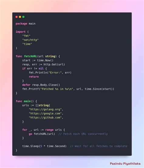 Pasindu Piyathilaka On Linkedin Golang Concurrency Webscraping Goprogramming Techinnovation