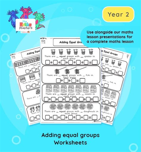Year 2 Adding Equal Groups Worksheets Year 2 Times Table Worksheets
