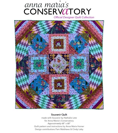 Anna Maria Horner Conservatory Chapter 2 Souvenir Quilt Pattern
