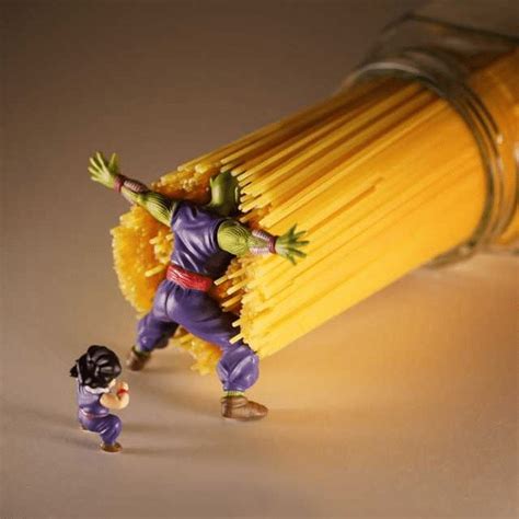 Piccolo Blocking Spaghetti Anime Irl Blocking Stopping Spaghetti