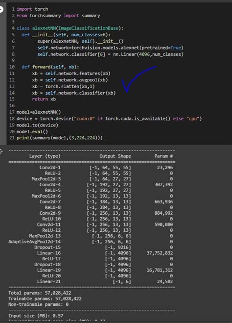 transfer learning using pytorch model gives output as none