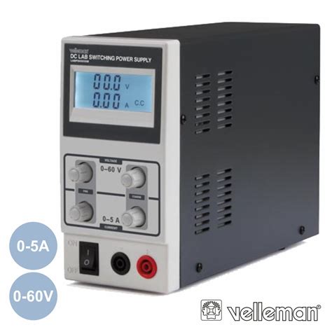 Fonte De AlimentaÇÃo Digital 0 60v 0 5a Velleman Ledistronica Lda