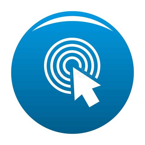 Cursor Click Round Icons Circle Set Stock Illustration Illustration