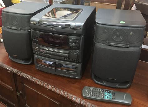 Uhuru Furniture Collectibles Aiwa Stereo System With Remote Sold