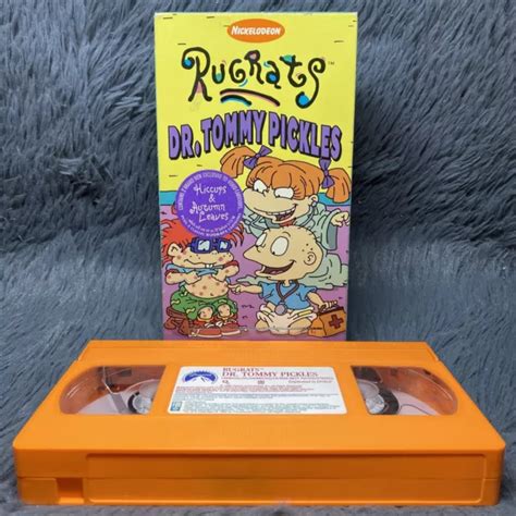 Rugrats Dr Tommy Pickles Vhs 1998 Nickelodeon 5 Remèdes à Rats Ruban