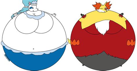 Inflated Primarina And Delphox By Jacktheking476 On Deviantart