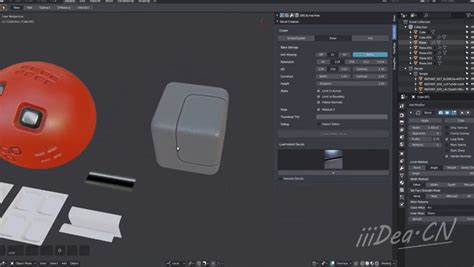 Blender材质处理插件Decalmachine初始化生成的坐标