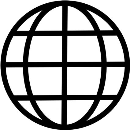 Globe Black And White Free World Globe Clipart Black And White