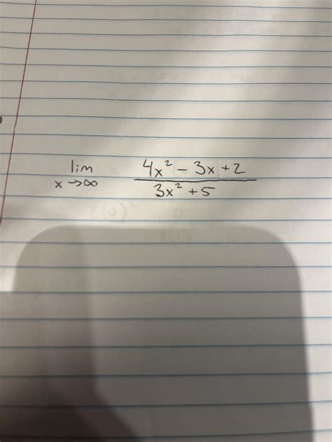 College Calc How Can I Solve This Limit Rhomeworkhelp